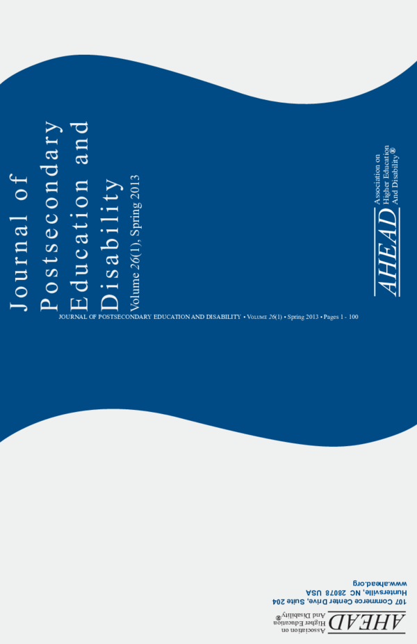 (PDF) College student disclosure of non-apparent disabilities to receive