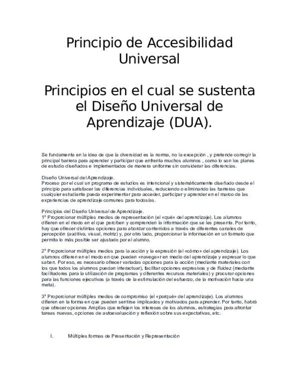 (DOC) DUA DISEÑO UNIVERSAL DE APRENDIZAJE