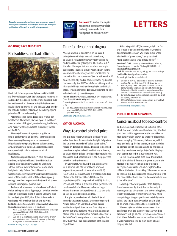 (PDF) Concerns about tobacco control