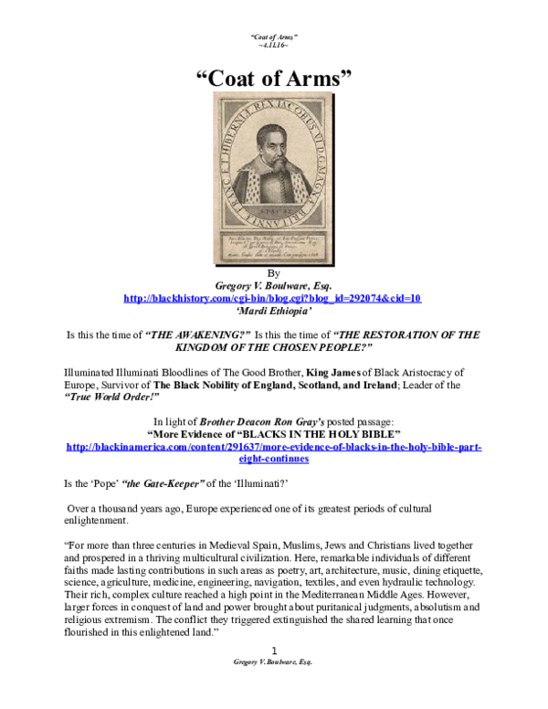(DOC) " Coat of Arms " | Gregory V Boulware - Academia.edu