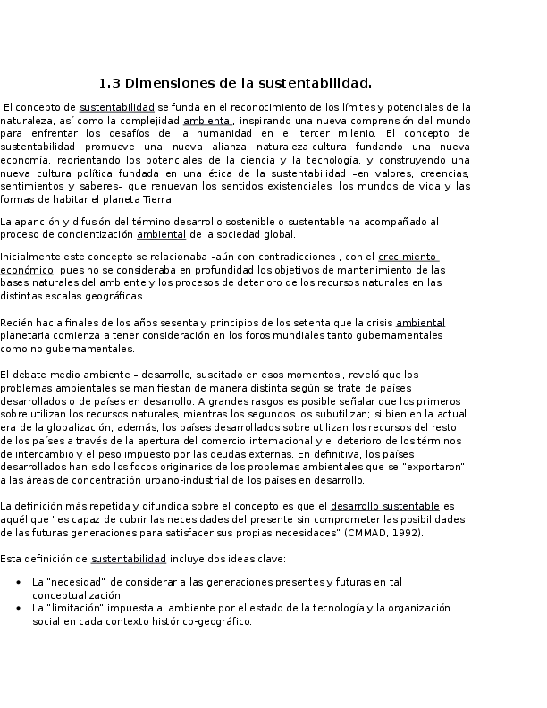 (DOC) 3 Dimensiones de la sustentabilidad
