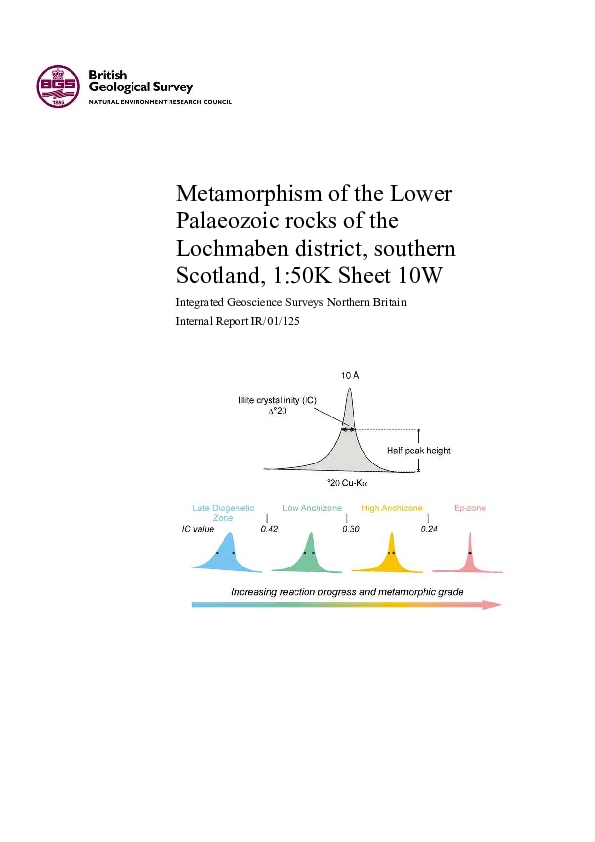 (PDF) Metamorphism of the Lower Palaeozoic rocks of the Moffat district ...