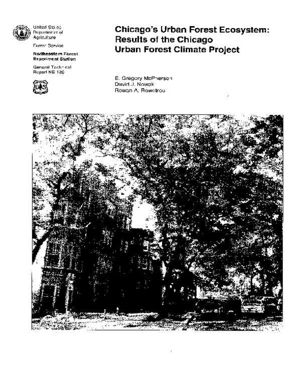 (PDF) Chicago's Urban Forest Ecosystem: Results of the Chicago Urban ...