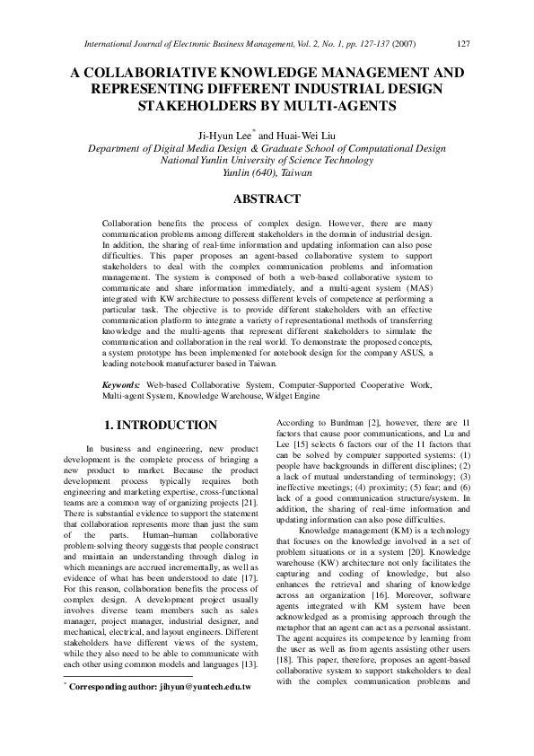 (PDF) A Collaborative Knowledge Management and Representing Different Industrial Design ...