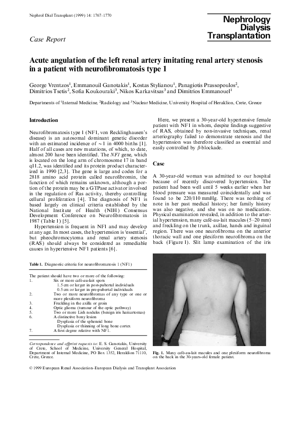 (PDF) Acute angulation of the left renal artery imitating renal artery ...