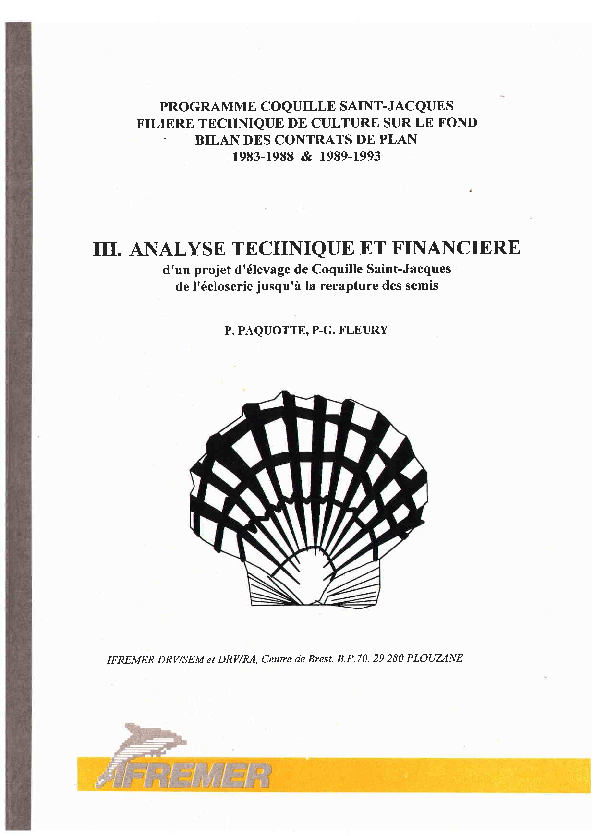 (PDF) PROGRAMME COQUILLE SAINT-JACQUES FILIERE TECHNIQUE DE CULTURE SUR ...