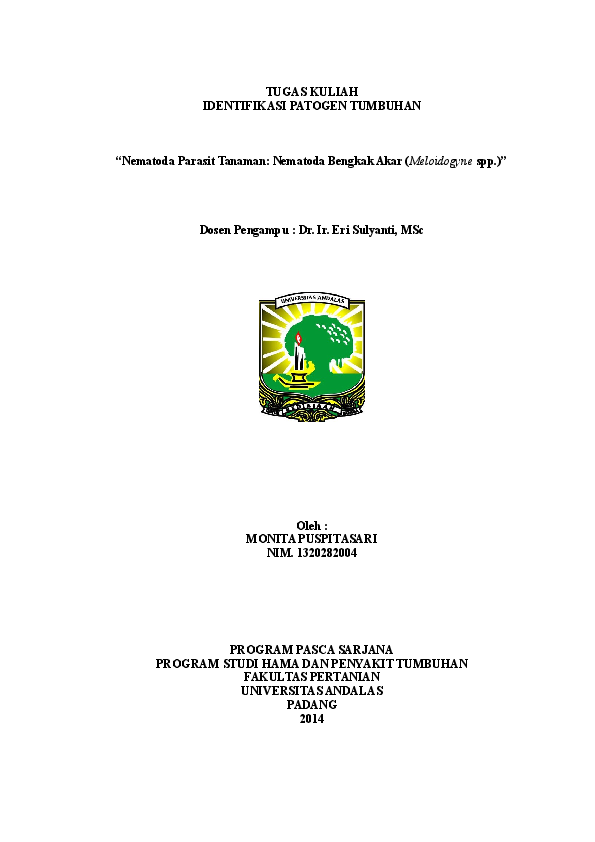 (DOC) Nematoda Bengkak Akar (Meloidogyne spp.)
