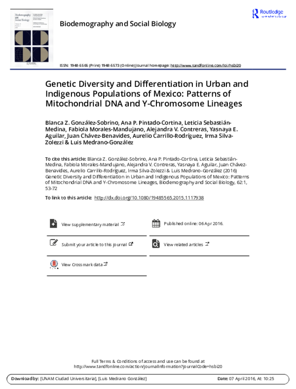 (PDF) Genetic Structure Analysis of Three Hispanic Populations from ...