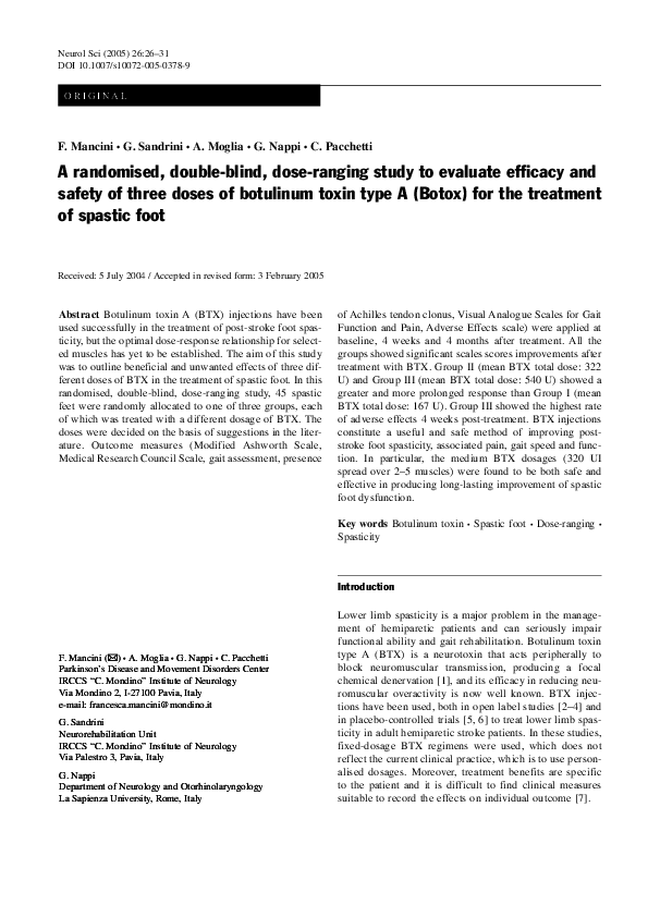 (PDF) A randomised, double-blind, dose-ranging study to evaluate ...