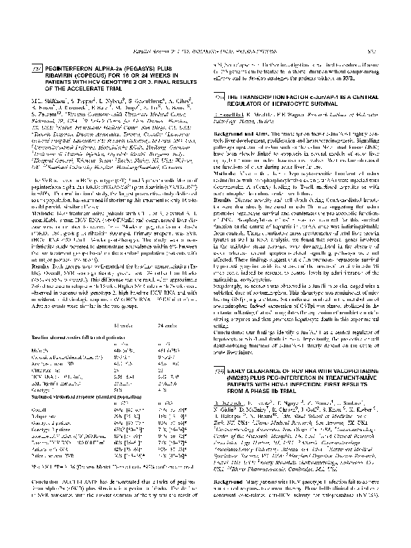(PDF) 734 Peginterferon alpha-2a (PEGASYS) plus ribavirin (COPEGUS) for ...