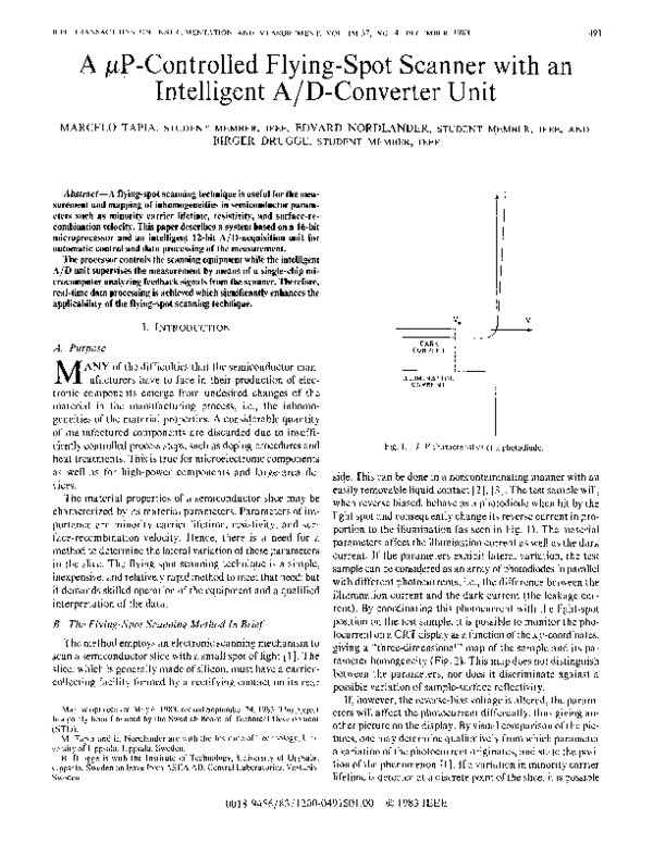 (PDF) A μp-controlled flying-spot scanner with an intelligent A/D ...