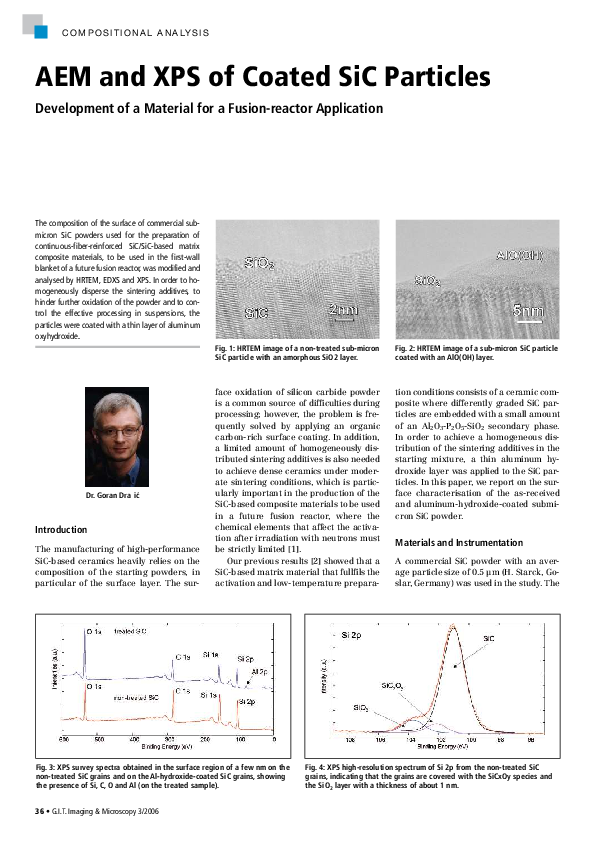 (PDF) AEM and XPS of Coated SiC Particles