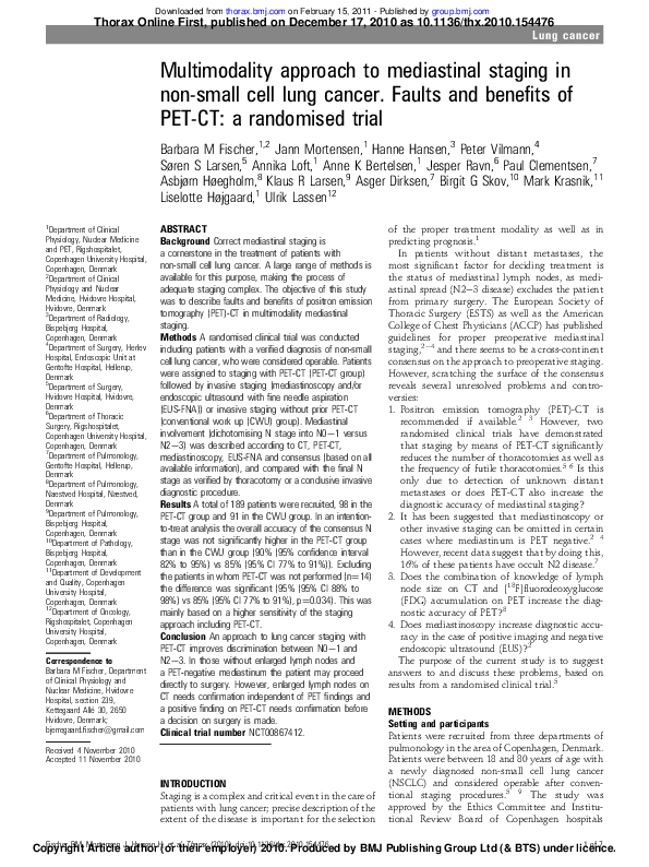 (PDF) PET/CT Fusion Scan in Lung Cancer: Current Recommendations and Innovations | Alejandro ...