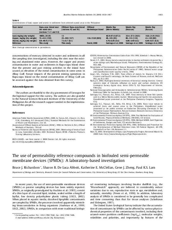 (PDF) The use of permeability reference compounds in biofouled semi ...