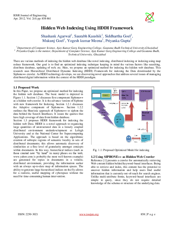 (PDF) Hidden Web Indexing Using HDDI Framework | Priyanka Gupta - Academia.edu