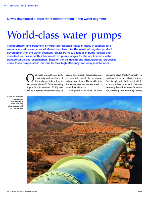 (PDF) World-class Water Pumps