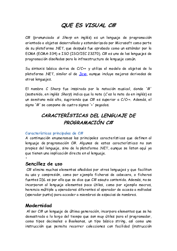 (DOC) QUE ES VISUAL C