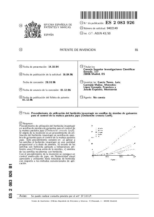 (PDF) Procedimiento de utilización del herbicida imazetapir en semillas ...