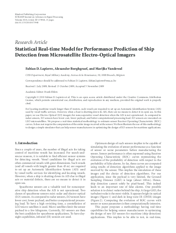 Pdf Statistical Real Time Model For Performance Prediction Of Ship