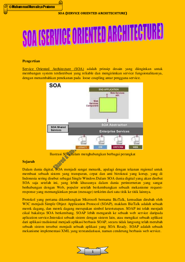 (PDF) SOA (SERVICE ORIENTED ARCHITECHTURE)