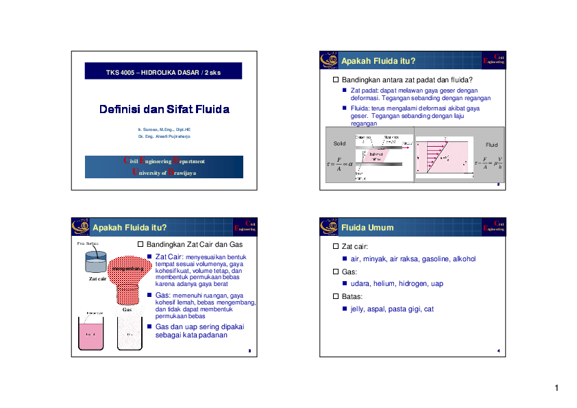 (PDF) Definisi dan Sifat Fluida Definisi dan Sifat Fluida Definisi dan ...