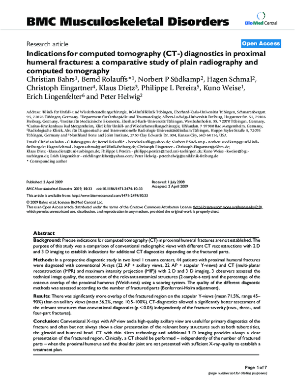 Pdf Use Of Three Dimensional Fluoroscopy To Determine Intra Articular Screw Penetration In
