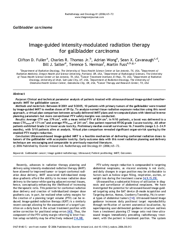 (PDF) Image-guided intensity-modulated radiation therapy for ...