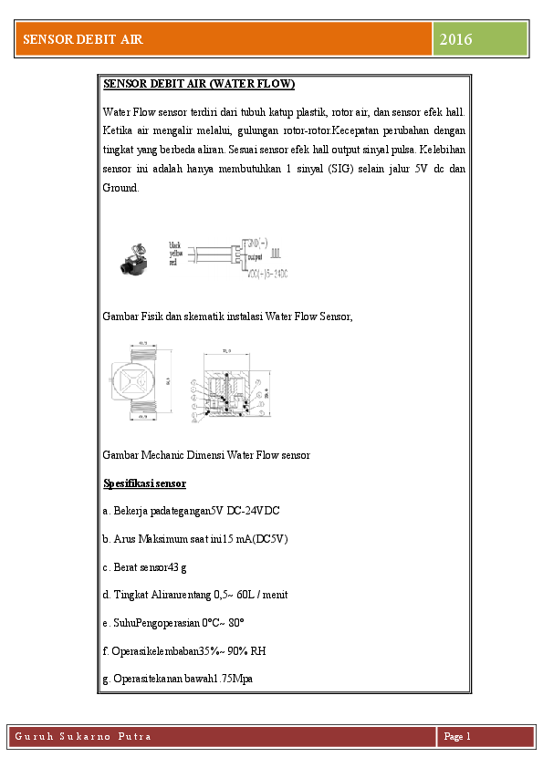 (PDF) SENSOR DEBIT AIR (WATER FLOW)