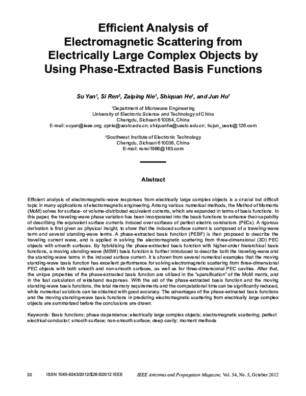 (PDF) Efficient Analysis of Electromagnetic Scattering Problems using a Parallel-Multigrid ...