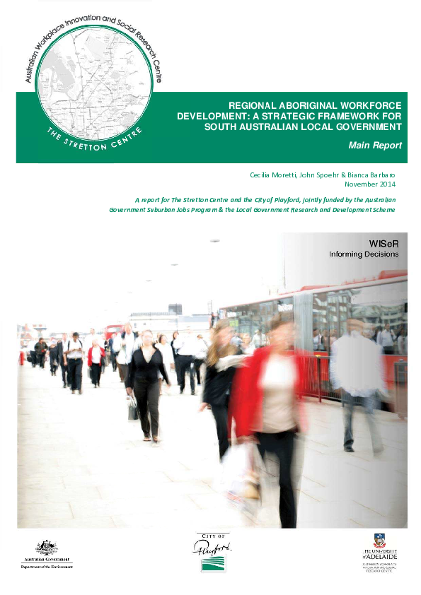 (PDF) Regional Aboriginal Workforce Development: A Strategic Framework ...