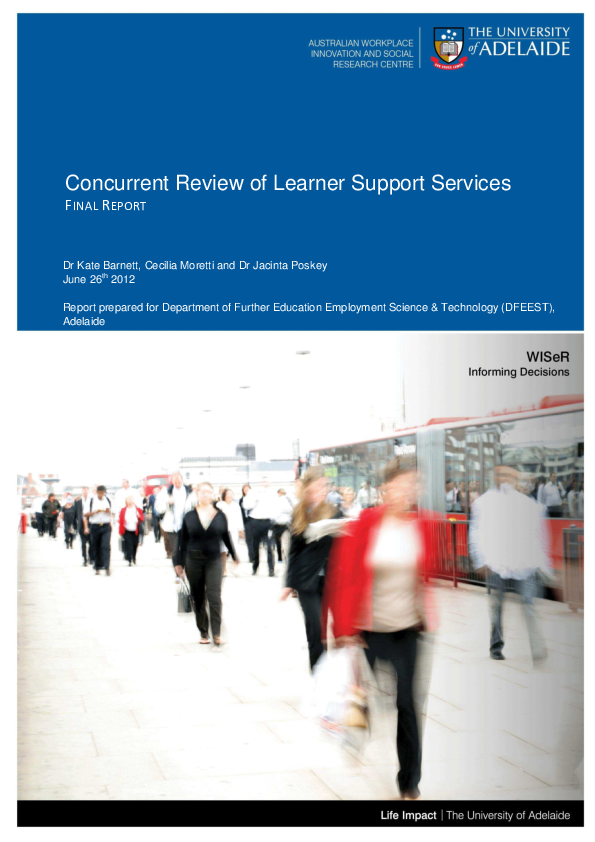 (PDF) Concurrent Review of Learner Support Services