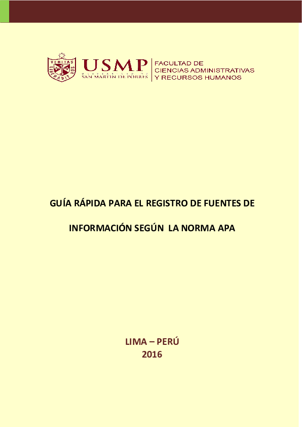(PDF) GUÍA RÁPIDA PARA EL REGISTRO DE FUENTES DE INFORMACIÓN SEGÚN LA ...