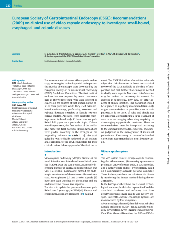 (PDF) European Society of Gastrointestinal Endoscopy, European Society ...