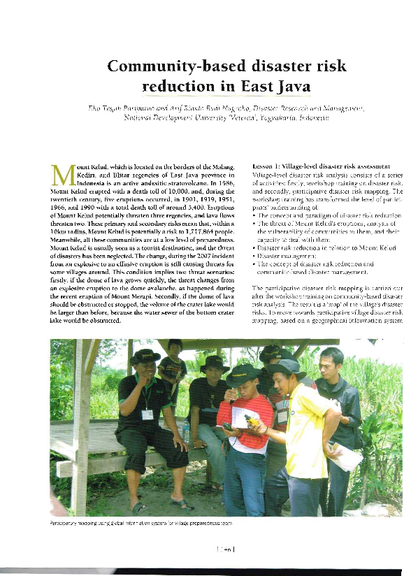(PDF) Community-based disaster risk reduction in East Java