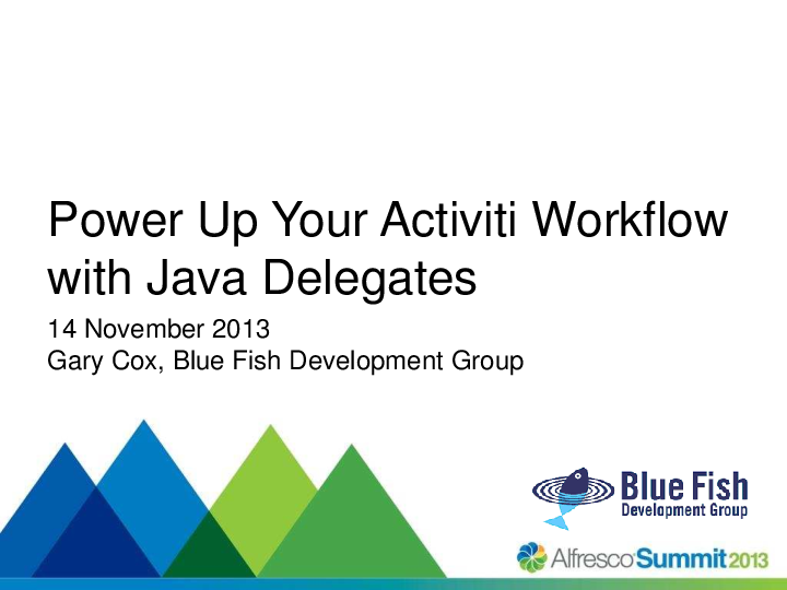 Pdf Power Up Your Activiti Workflow With Java Delegates