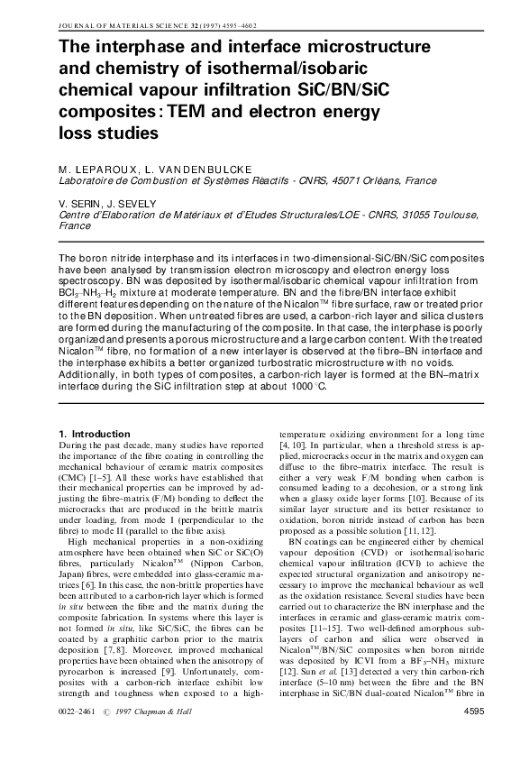 (PDF) The interphase and interface microstructure and chemistry of ...