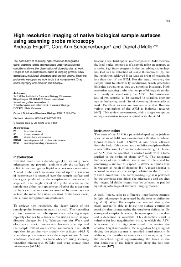 (PDF) High resolution imaging of native biological sample surfaces ...