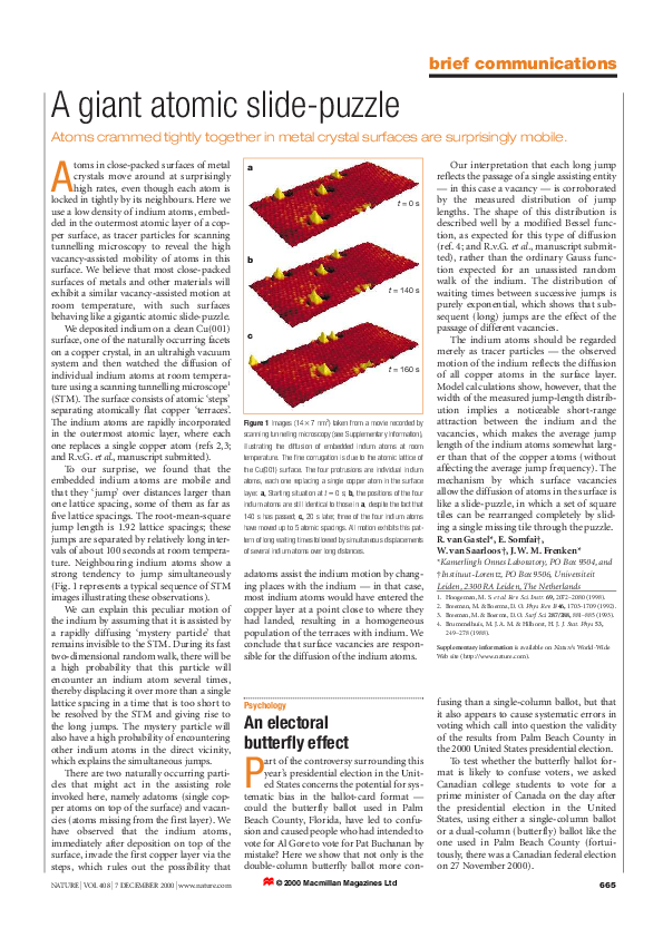 (PDF) A giant atomic slide-puzzle