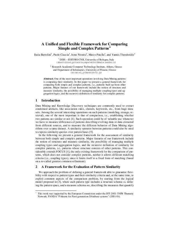 (PDF) A unified and flexible framework for comparing simple and complex ...