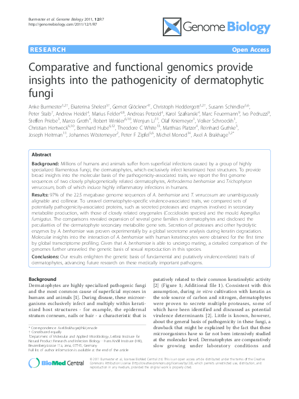 (PDF) Comparative and functional genomics provide insights into the ...