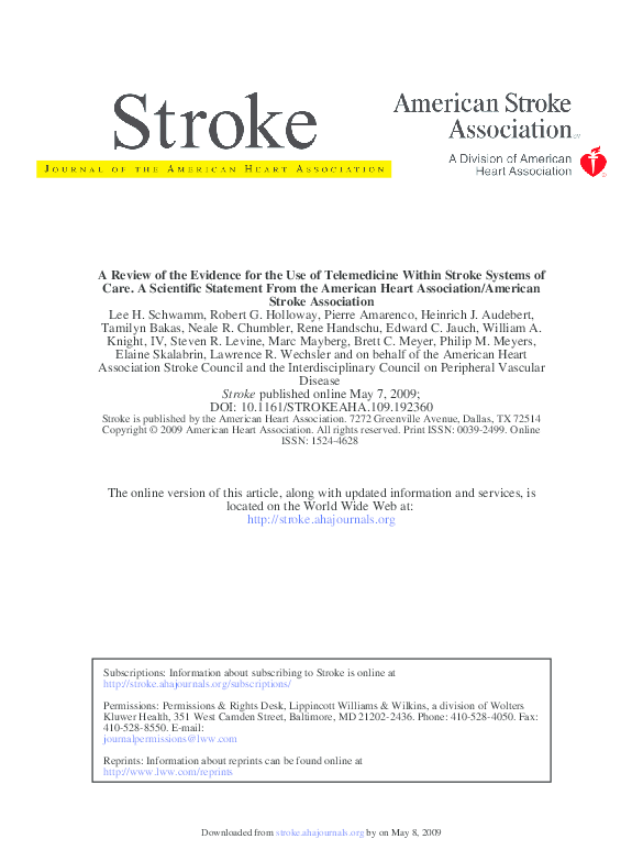 (PDF) A Review of the Evidence for the Use of Telemedicine Within ...