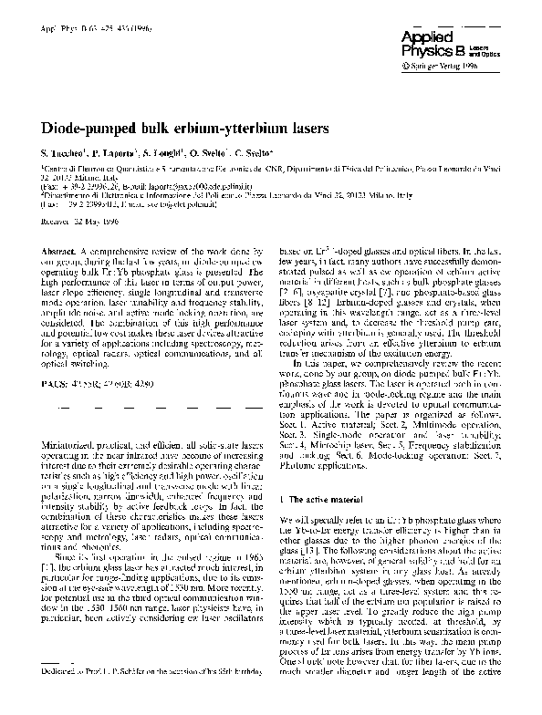 (PDF) Diode-pumped bulk erbium-ytterbium lasers