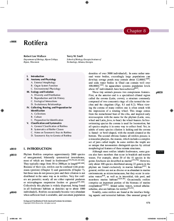 (PDF) Rotifera
