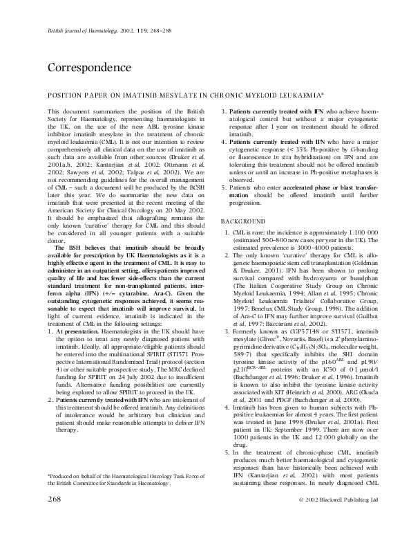 (PDF) BCR-ABL FISH monitoring of CML: a survey of current UK practice