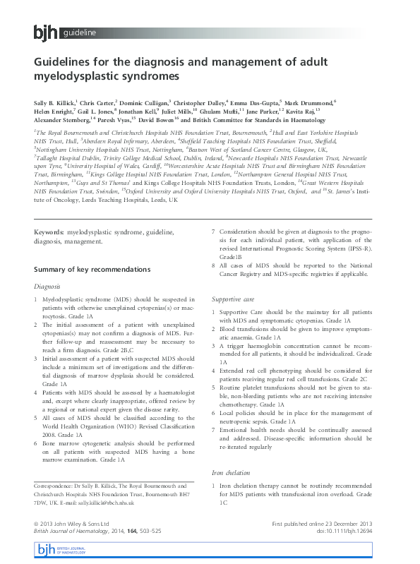 (PDF) Guidelines for the diagnosis and management of adult ...