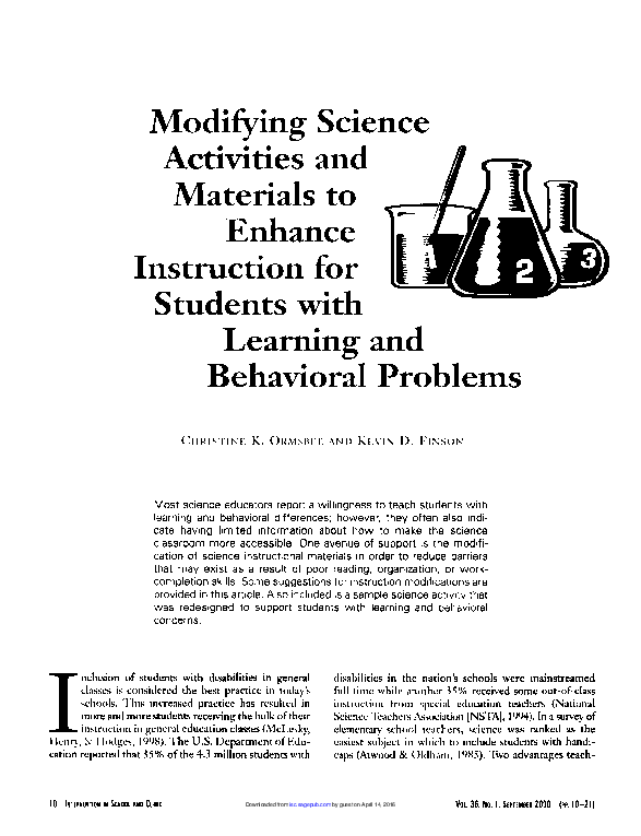 (PDF) Modifying Science Activities and Materials to Enhance Instruction ...