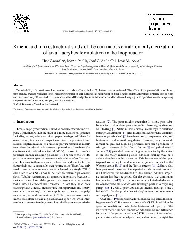 (PDF) Kinetic and microstructural study of the continuous emulsion ...