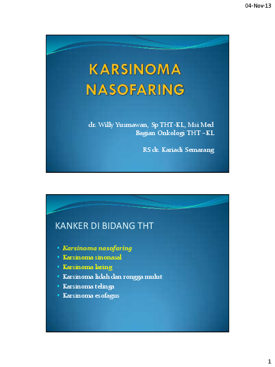 (PDF) KANKER NASOFARING | dr. Muhammad Rifqie - Academia.edu