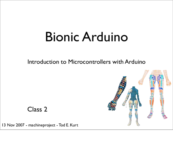Pdf Bionic Arduino Introduction To Microcontrollers With Arduino 2719