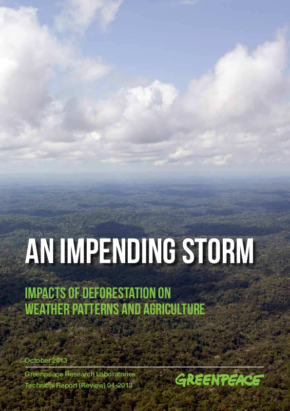 (PDF) AN IMPENDING STORM Impacts of deforestation on weather PATTERNs ...